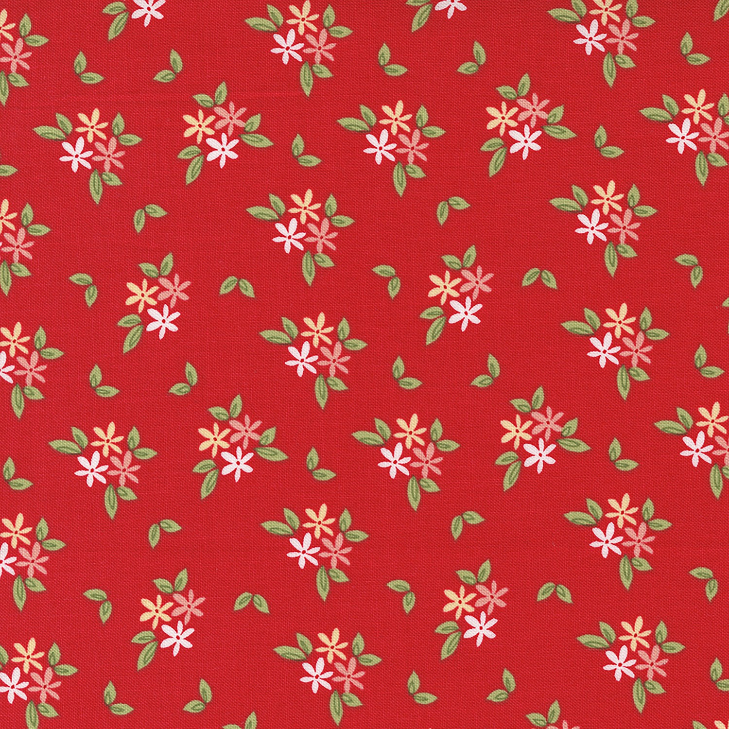 Emma Daisies Geranium Quilting Cotton Fabric Yardage ...