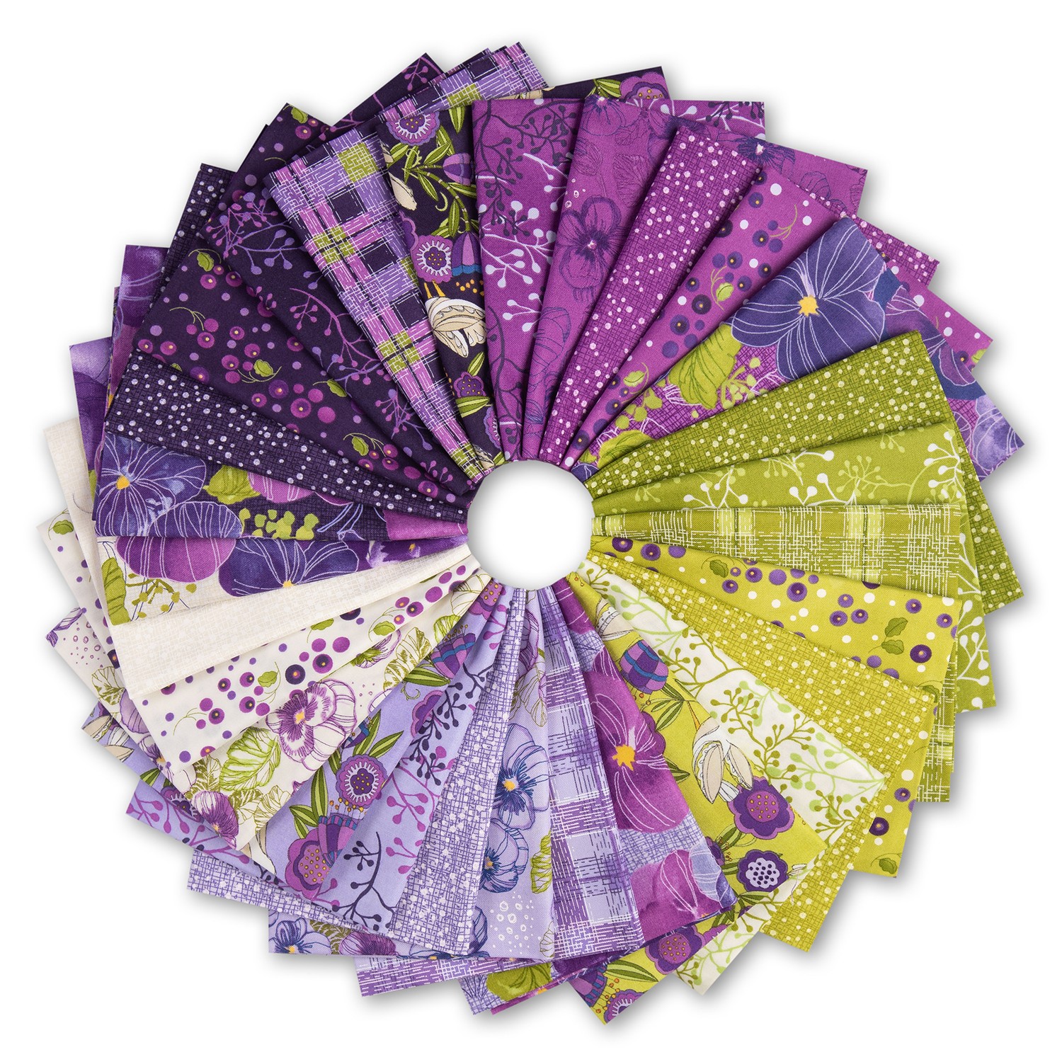 Pansy's Posies - Pansy's Posies Fat Quarter Sampler | ConnectingThreads.com