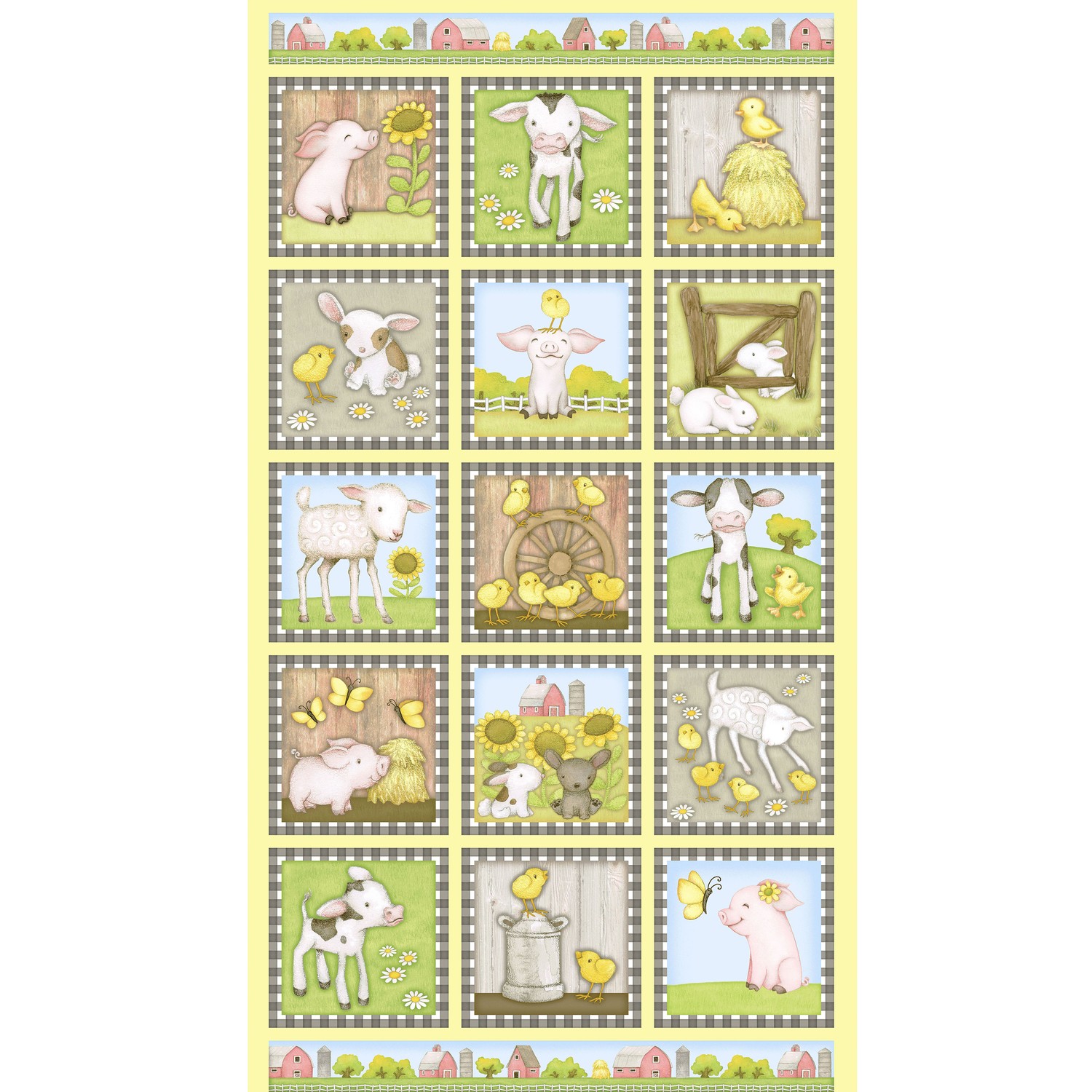 Farm Babies - Farm Block Panel | ConnectingThreads.com