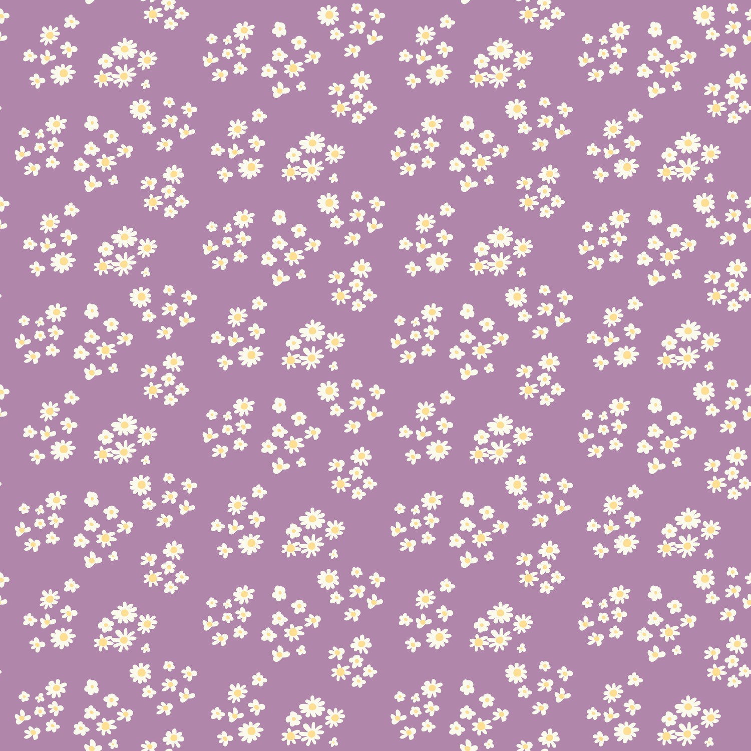 Hello Spring - Hello Spring Daisies Lavender Quilting Cotton Fabric ...