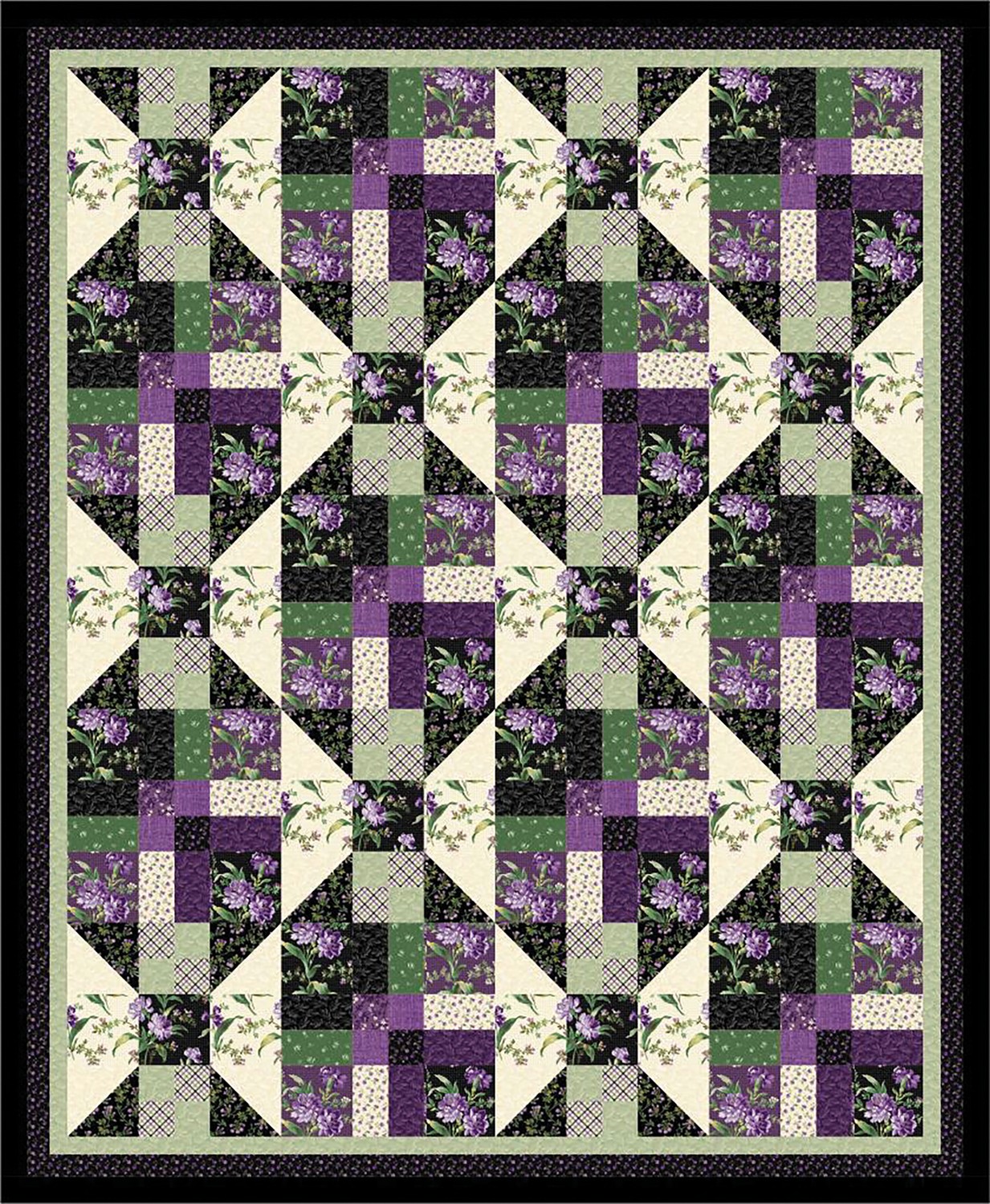 Amethyst Fields - Merlot Quilt Kit | ConnectingThreads.com