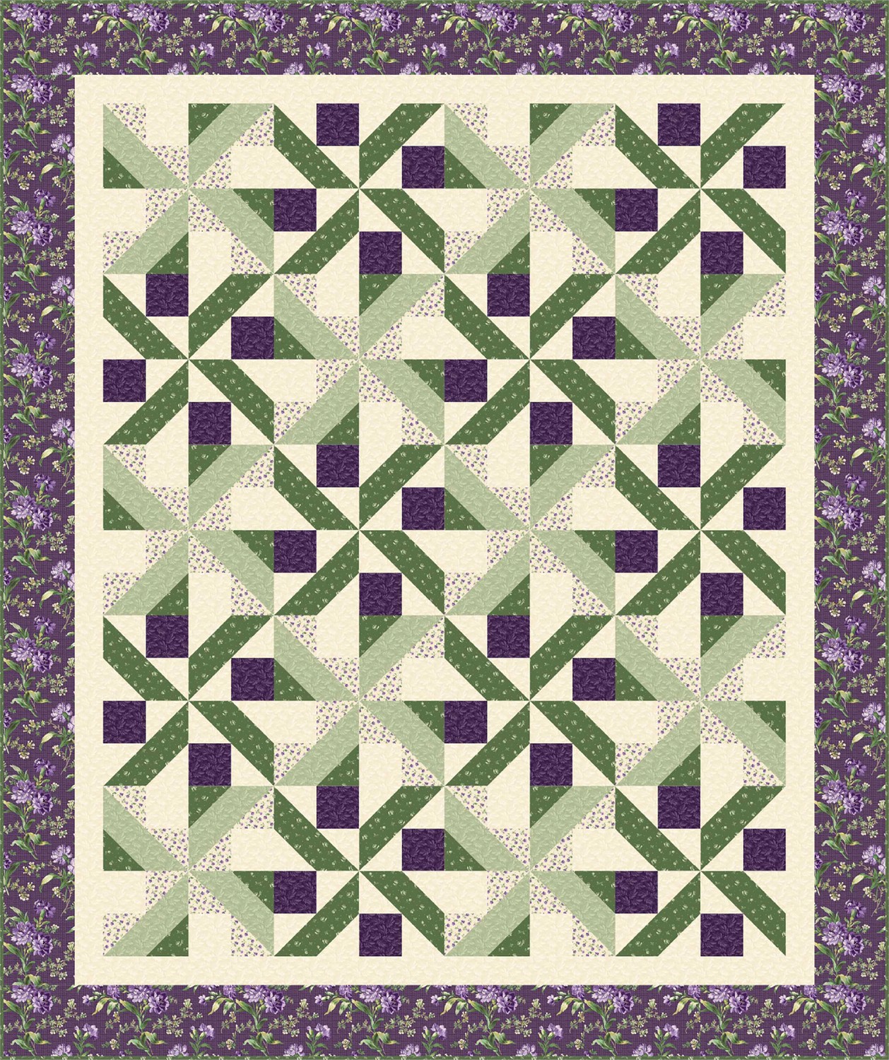 Amethyst Fields - Carnation Duet Quilt Kit | ConnectingThreads.com