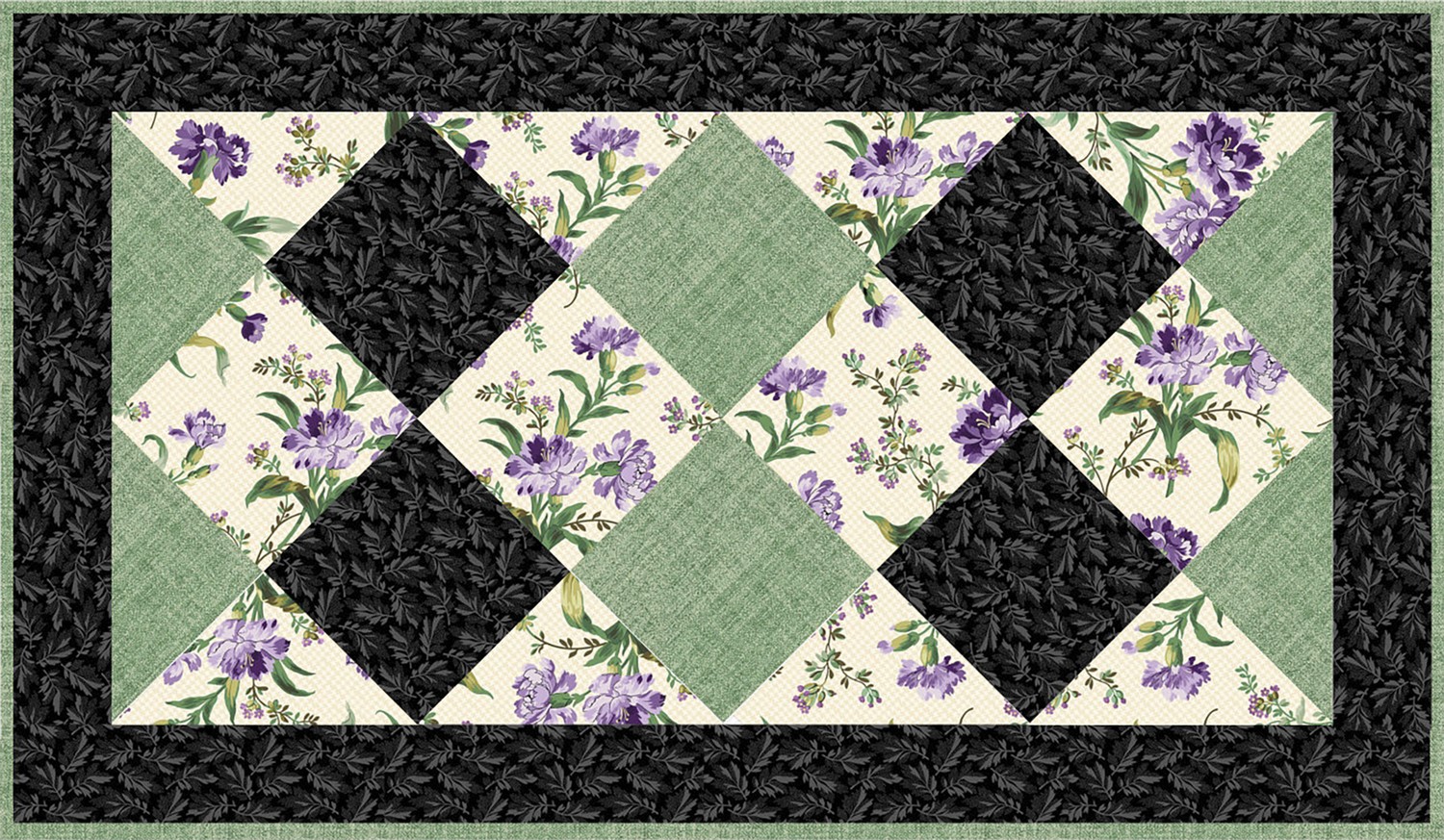 Amethyst Fields - Elegant Dinner Placemats & Napkins Set Kit | ConnectingThreads.com