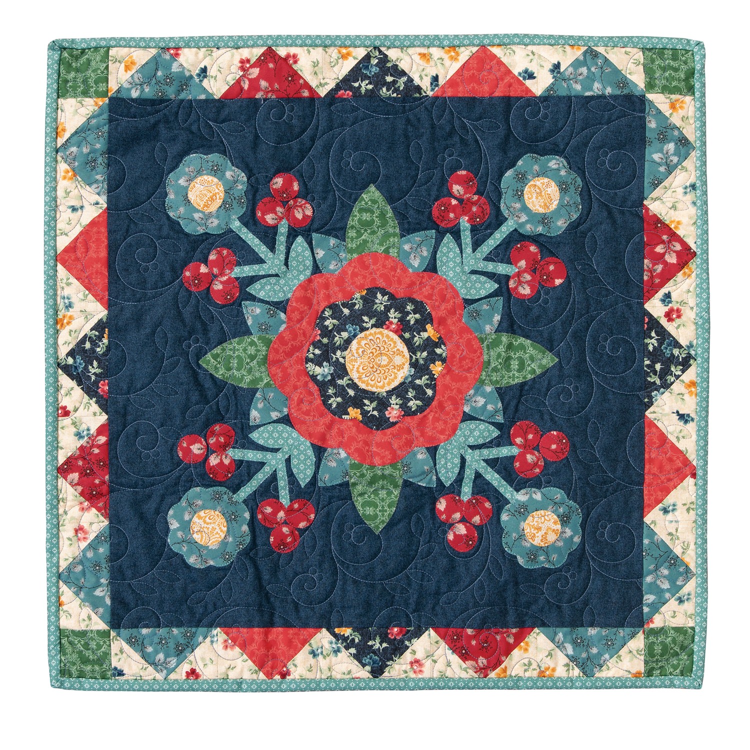Belles Fleurs - Mon Petit Mini Quilt Kit | ConnectingThreads.com