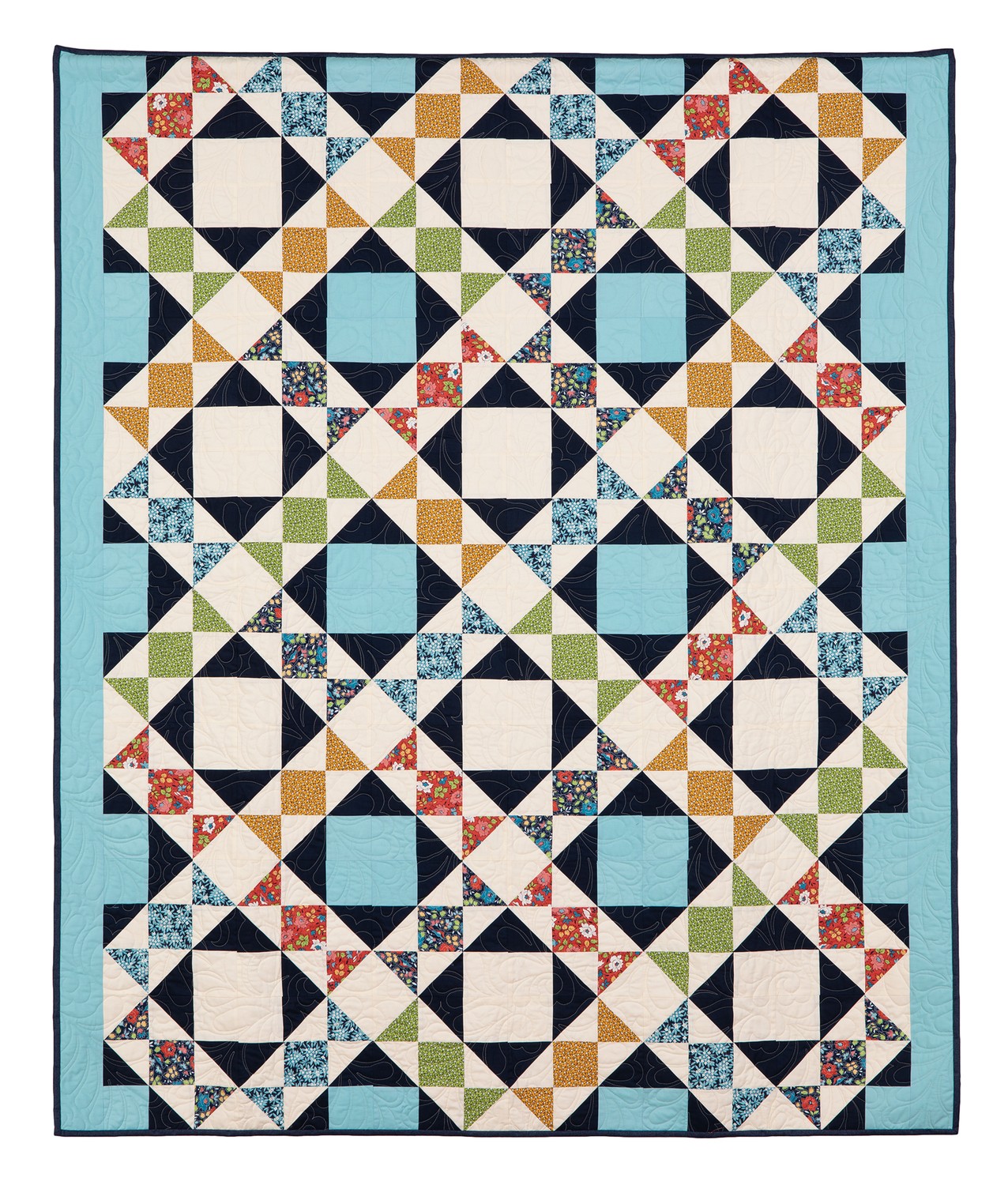 General Store - English Trellis Lap Quilt Kit | ConnectingThreads.com