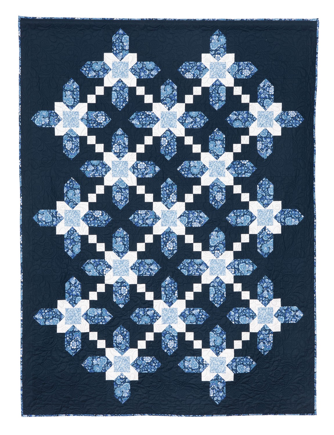 Afternoon Tea - Quartz Clusters Throw Quilt Kit | ConnectingThreads.com