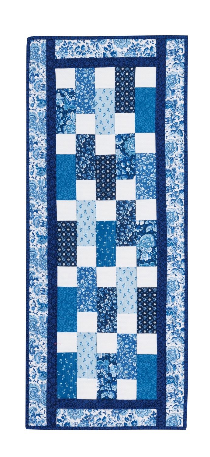 Afternoon Tea - Tiled Runner Medium Table Runner Kit | ConnectingThreads.com