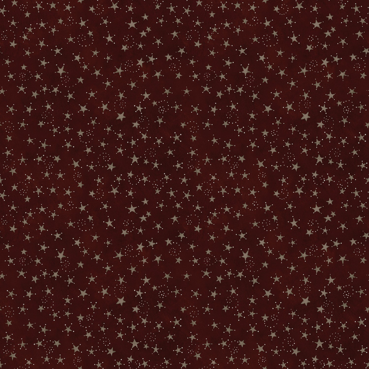 Bright Stars Burgundy Quilting Cotton Fabric | Connecting Threads