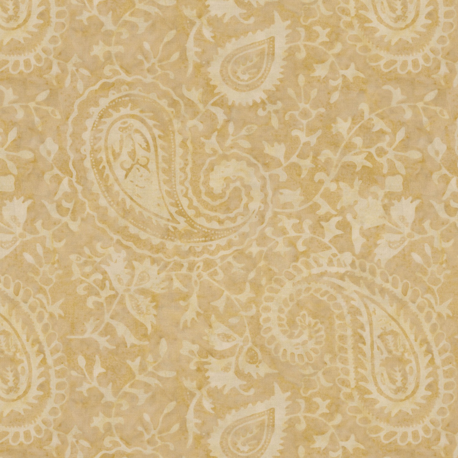 Autumn Sunset Batiks Paisley Cornsilk Quilting Fabric | Connecting Threads