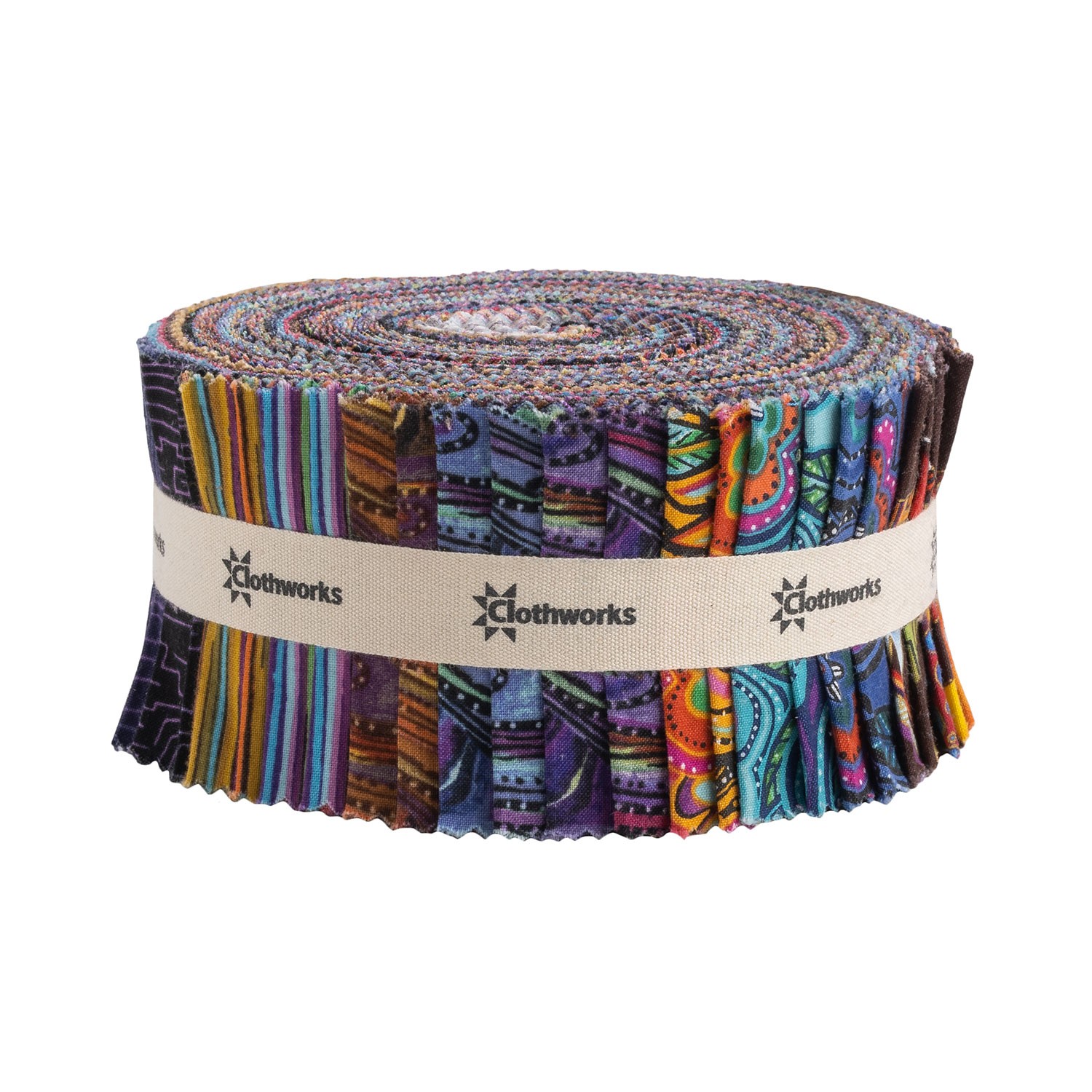 Stash and Save - Laurel Burch Fiesta Horses 2.5 in Strips | ConnectingThreads.com