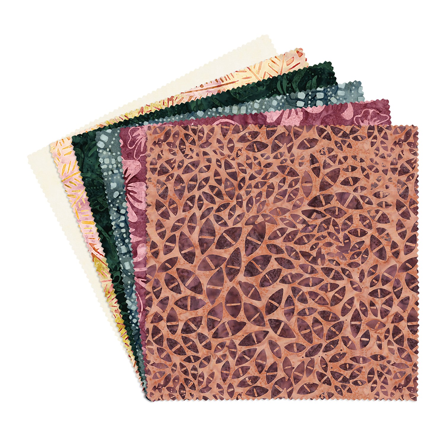 Autumn Sunset Batiks 10 in. Squares | ConnectingThreads.com