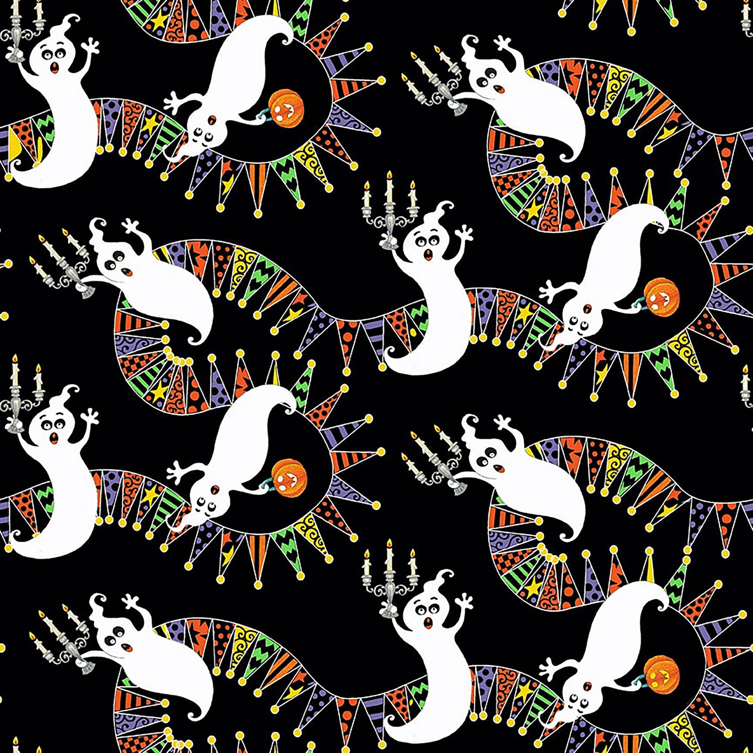 Tossed Ghosts and Pennants Glow | ConnectingThreads.com