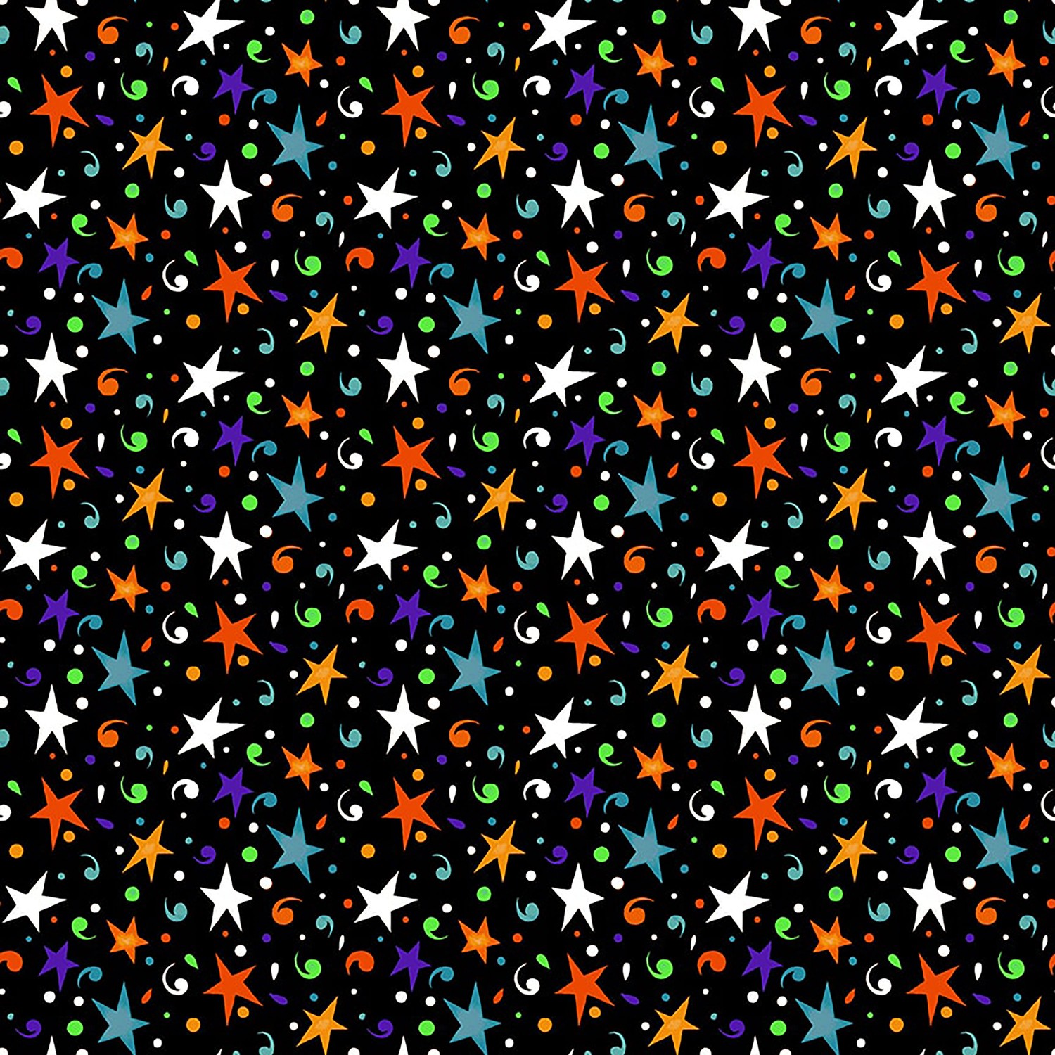 Tossed Multicolored Stars Glow | ConnectingThreads.com