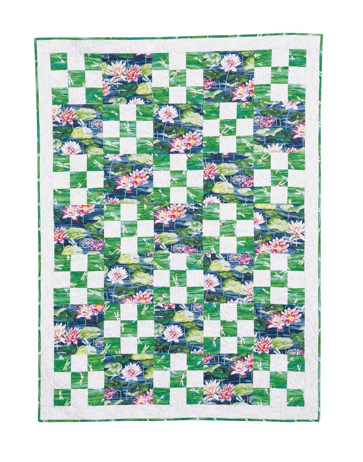 Dragonfly Days - Nine Plus One 3-Yard Quilt Kit | ConnectingThreads.com