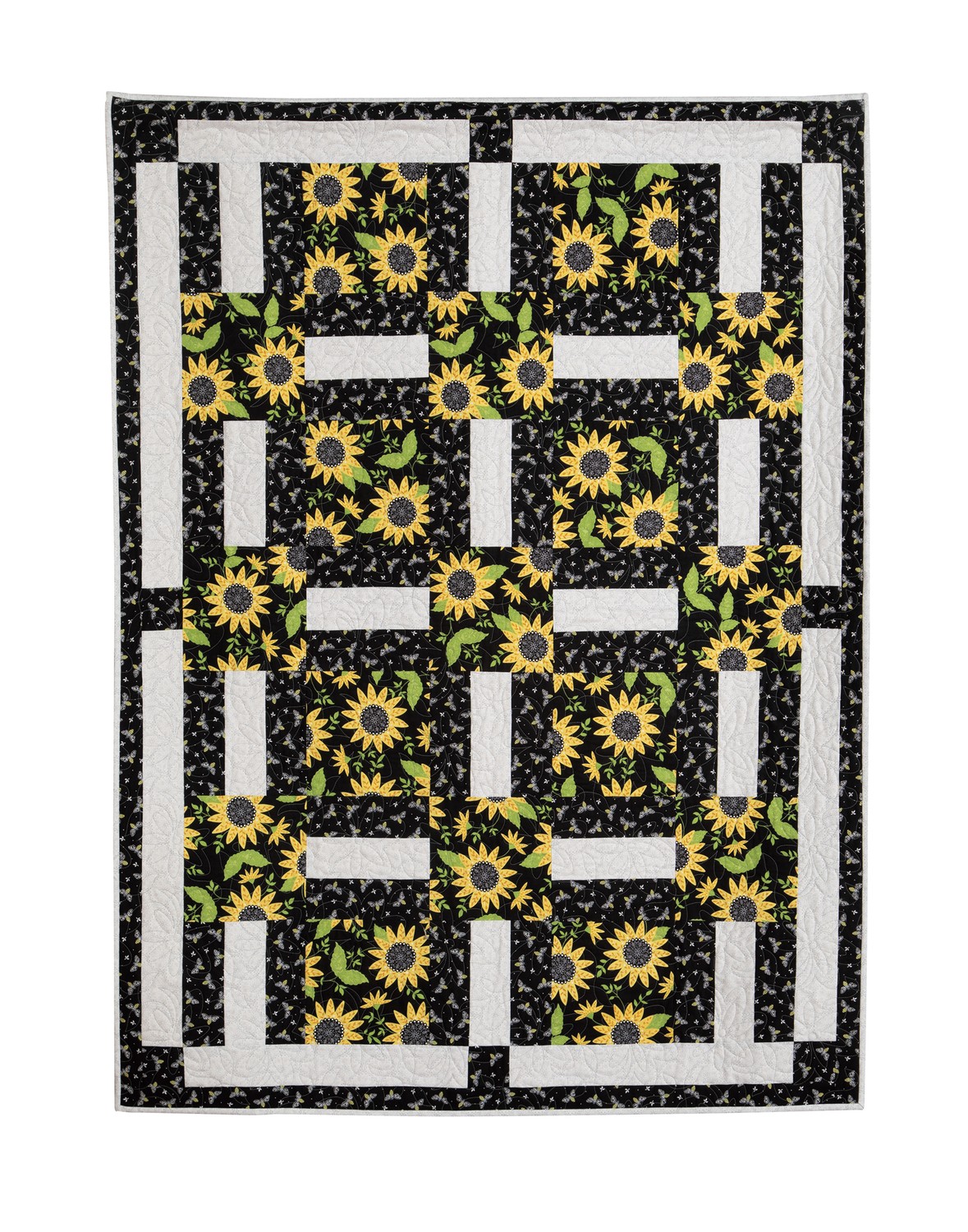 Bee Happy - Porch Rails 3-Yard Quilt Kit | ConnectingThreads.com
