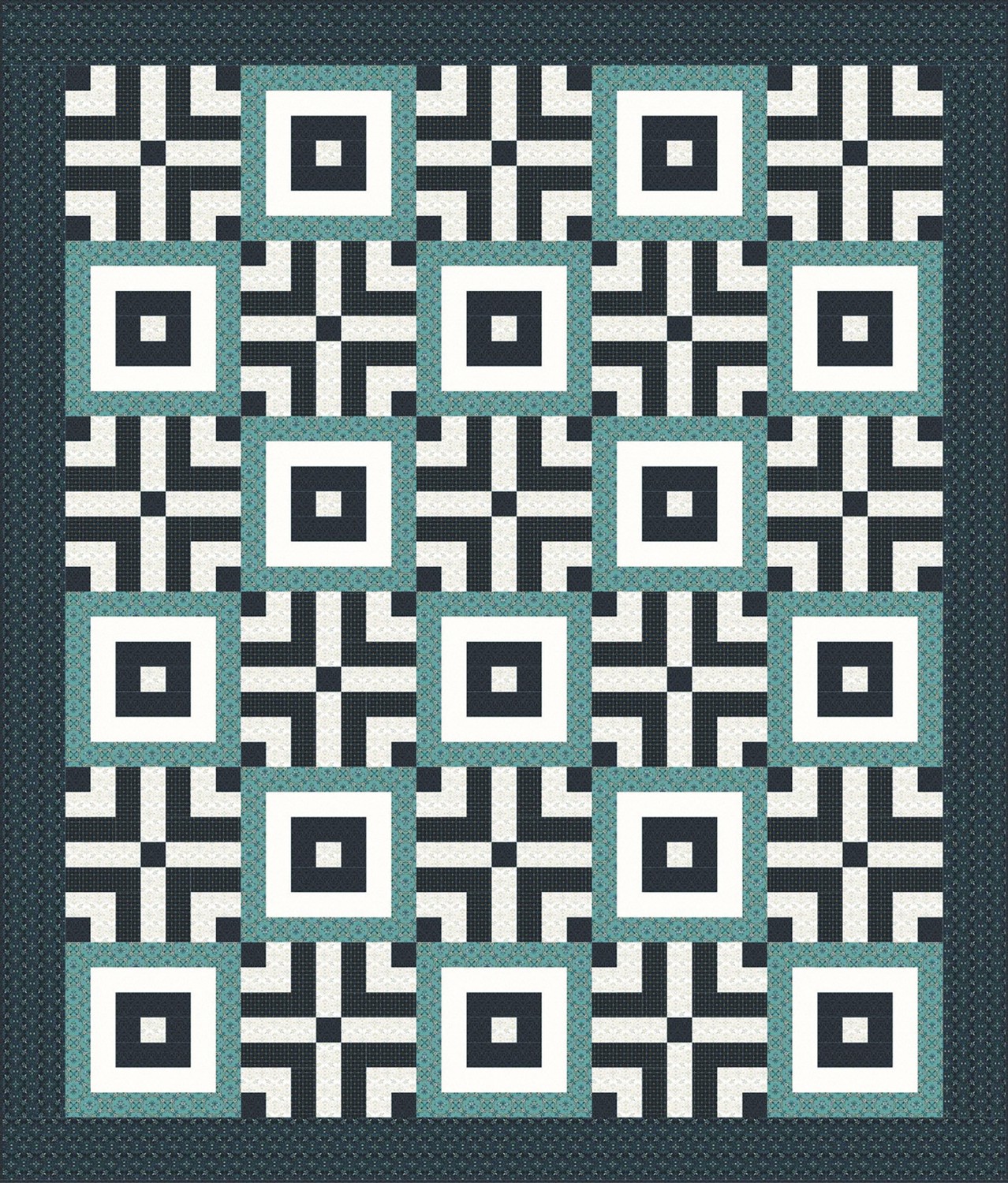 Parlor Room - Parlor Room Tea in the Parlor Cotton Fabric Quilt Kit ...