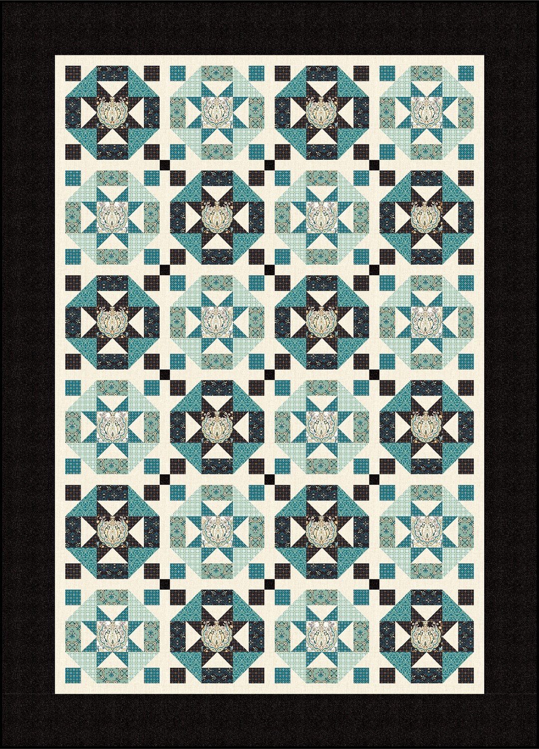 Parlor Room - Parlor Room Parlor French Silk Cotton Fabric Quilt Kit ...