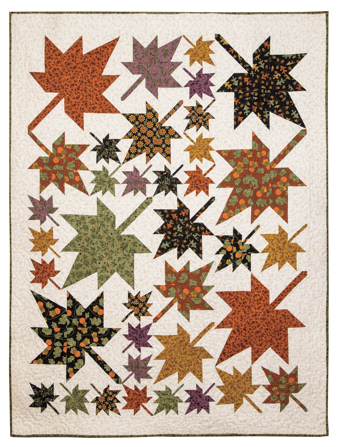 Autumn Harvest - Autumn Leaves Quilt Kit | ConnectingThreads.com