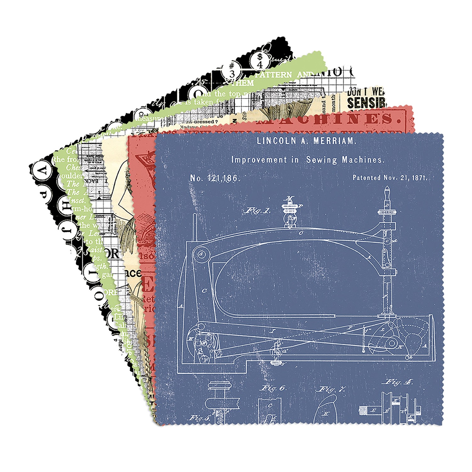 Sew Journal - Sew Journal 10 Inch Squares Multi Color Quilting Cotton Fabric | ConnectingThreads.com