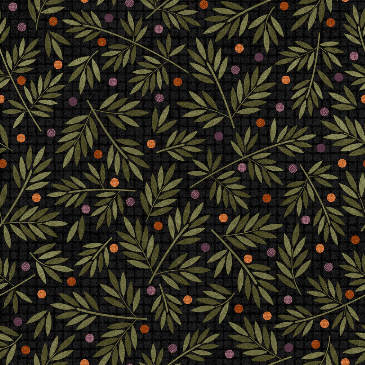 Leaves & Berries Flannel | ConnectingThreads.com
