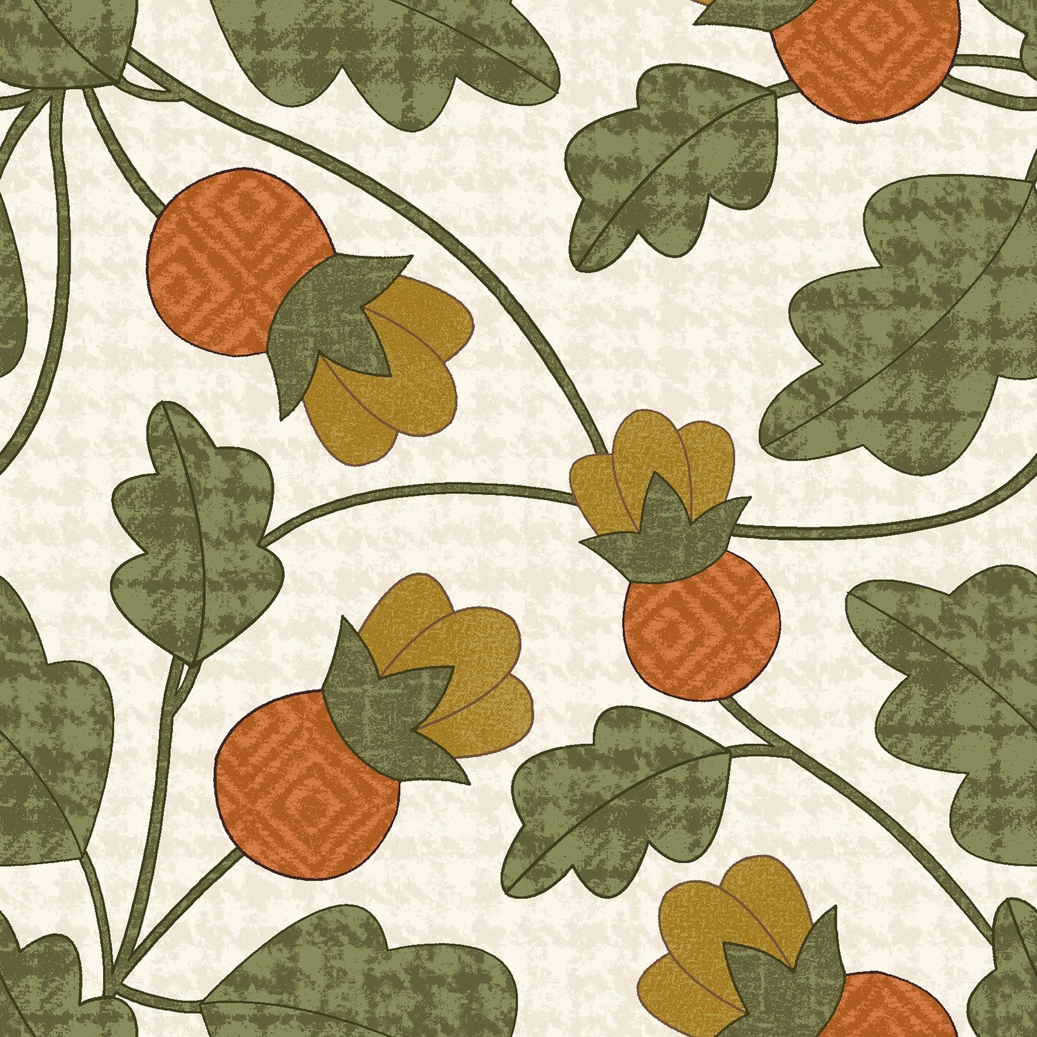 Pumpkin Vine Flannel | ConnectingThreads.com