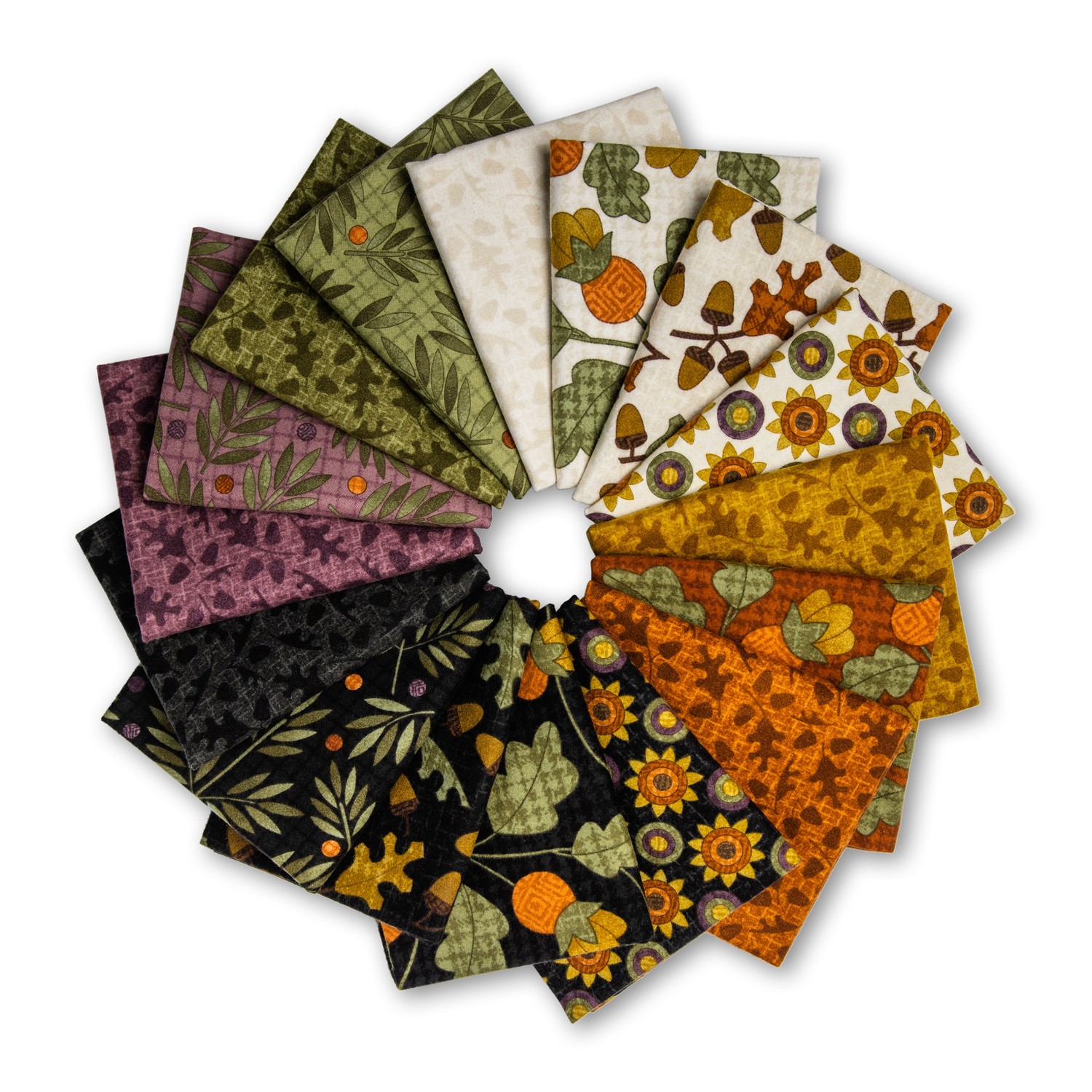 Autumn Harvest Flannel Fat Quarter Sampler | ConnectingThreads.com