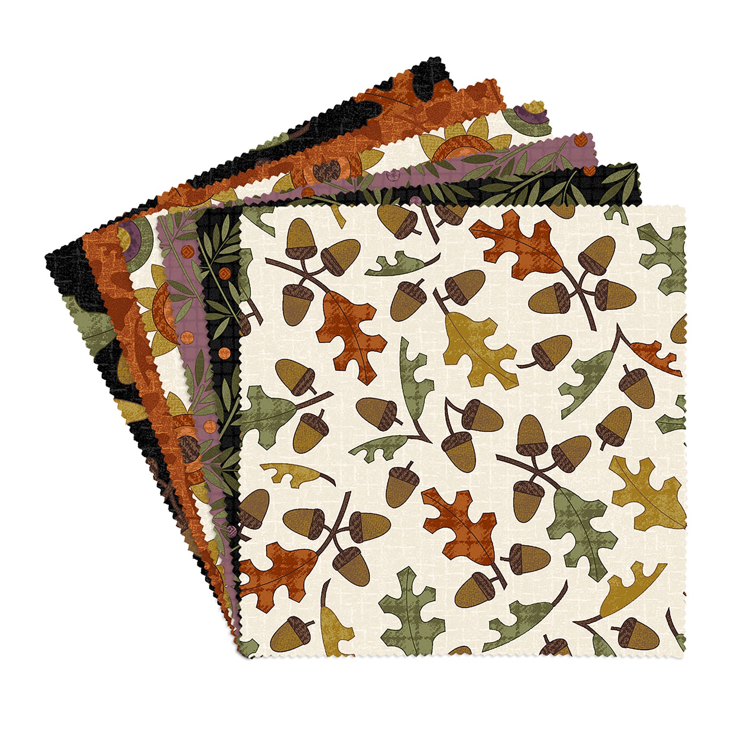 Autumn Harvest - Autumn Harvest Flannel 10 in Squares | ConnectingThreads.com