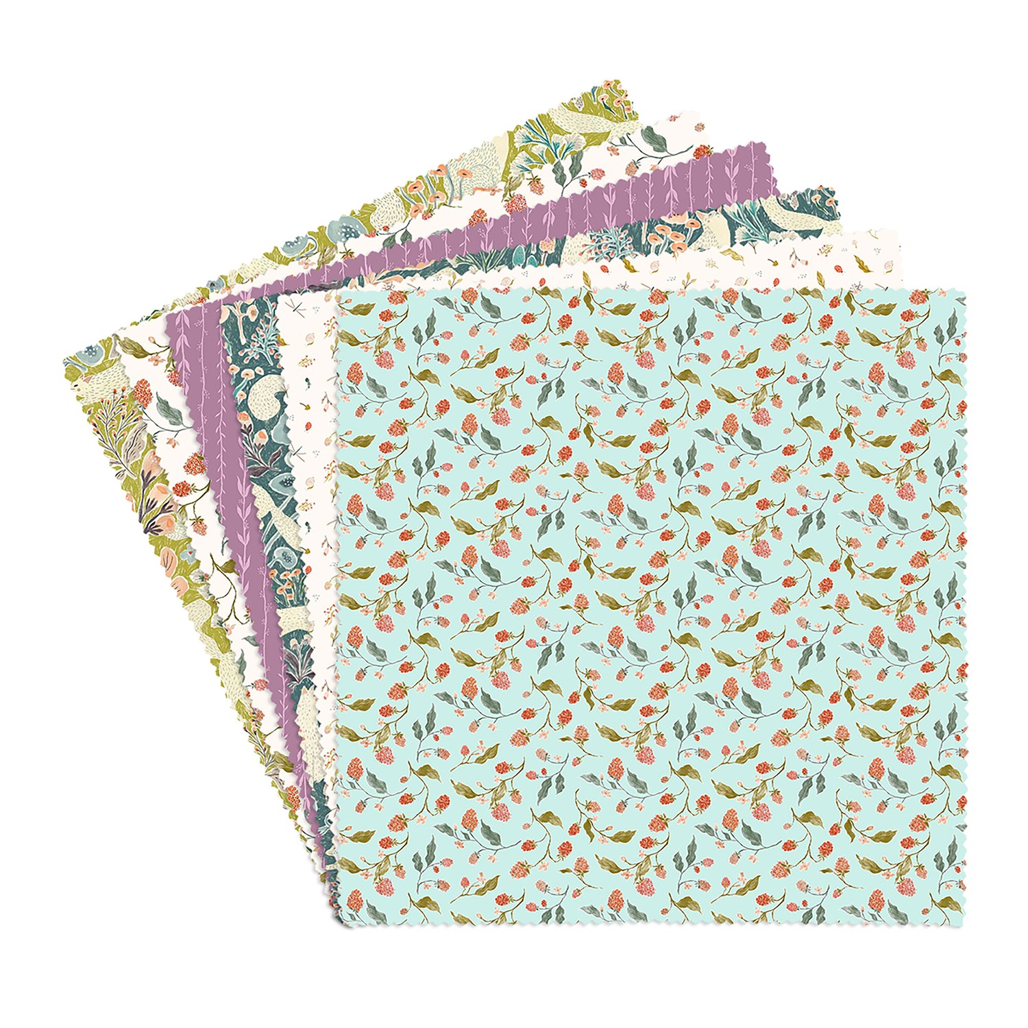 Thicket & Bramble 10" Squares - Multi-Color Quilting Fabric