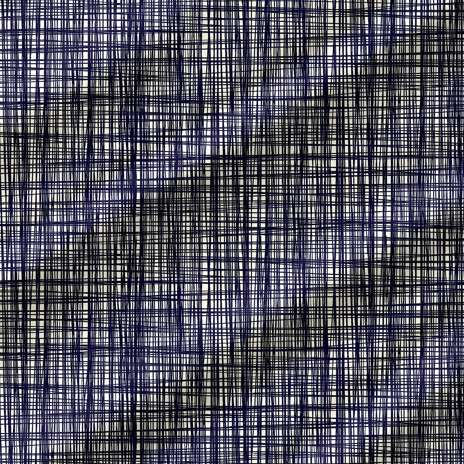Backing Fabrics Hand Drawn Lines Navy 108 in Wide Backing Fabric ...