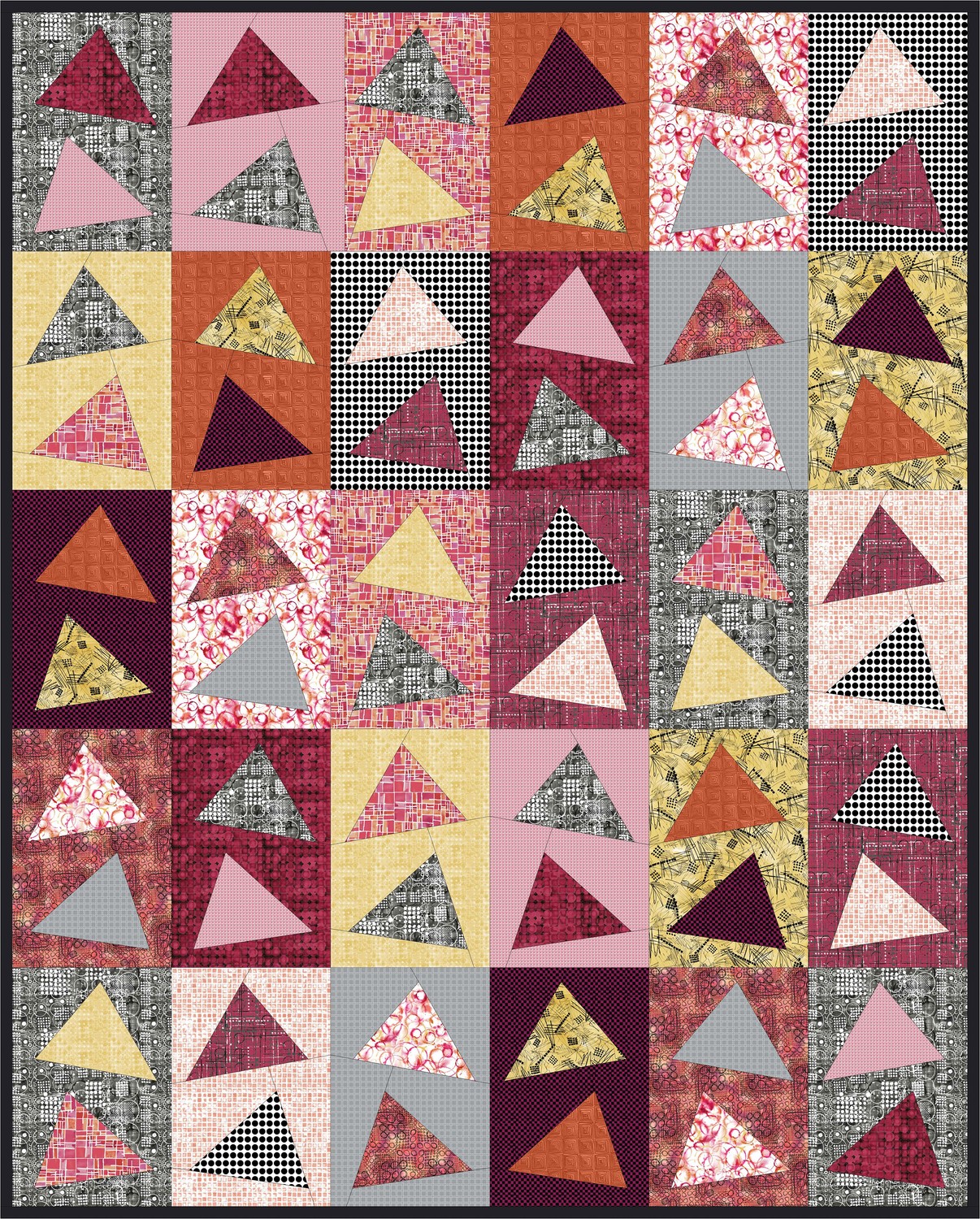Heat Wave - Heat Wave Wild Thing Cotton Fabric Quilt Kit | ConnectingThreads.com