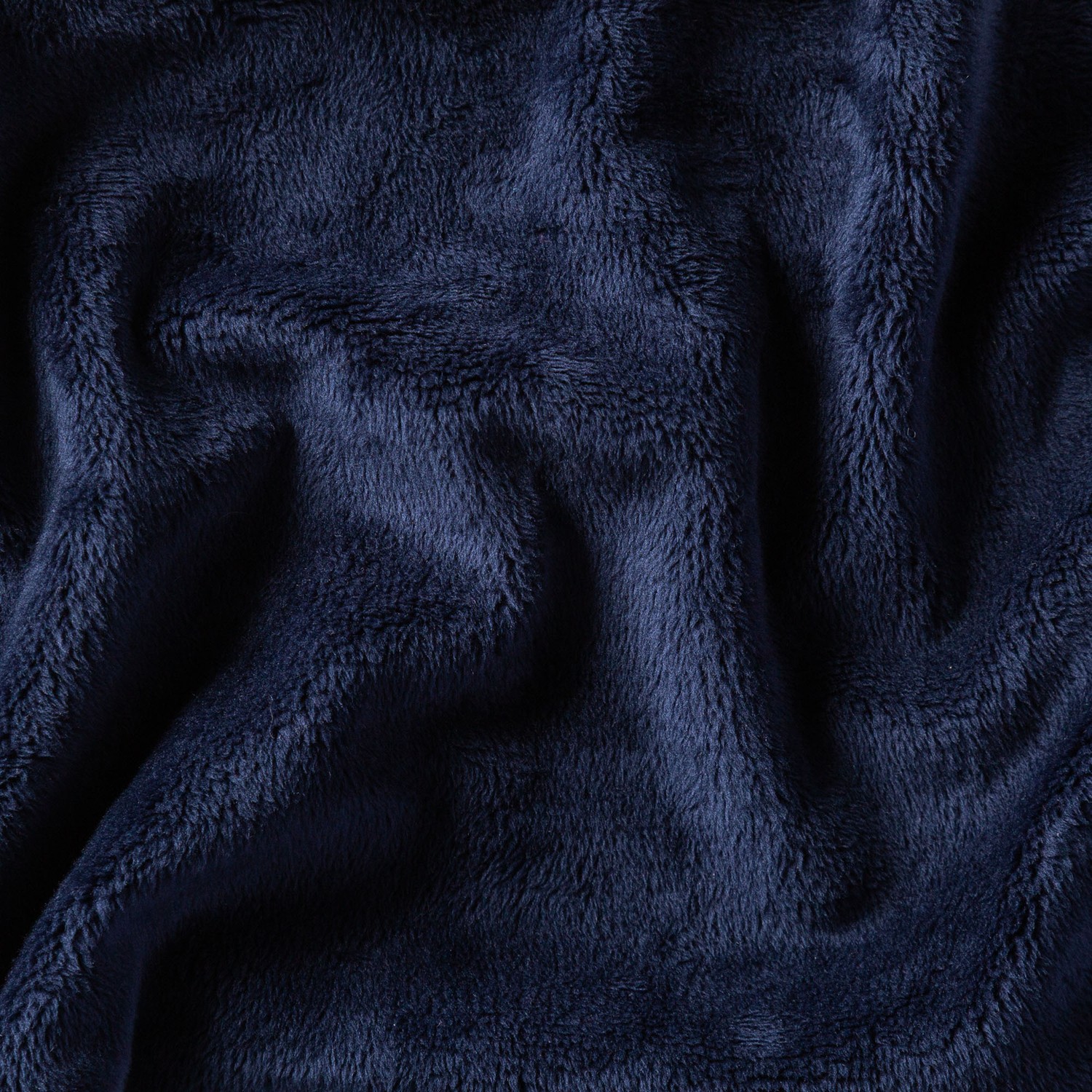 Floofy Navy Polyester Fabric by the Yard | Connecting Threads