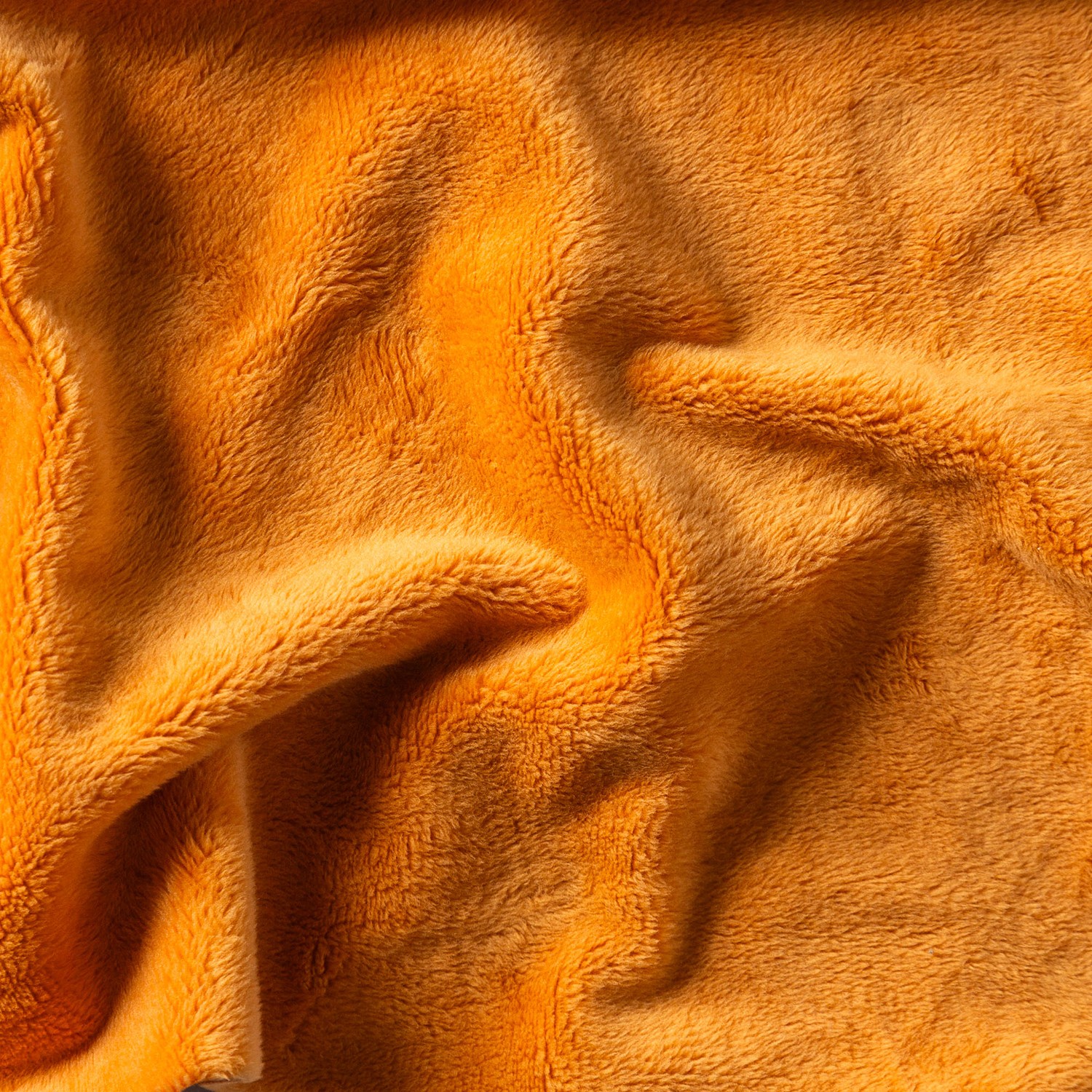 Floofy Ochre Polyester Fabric by the Yard | Connecting Threads