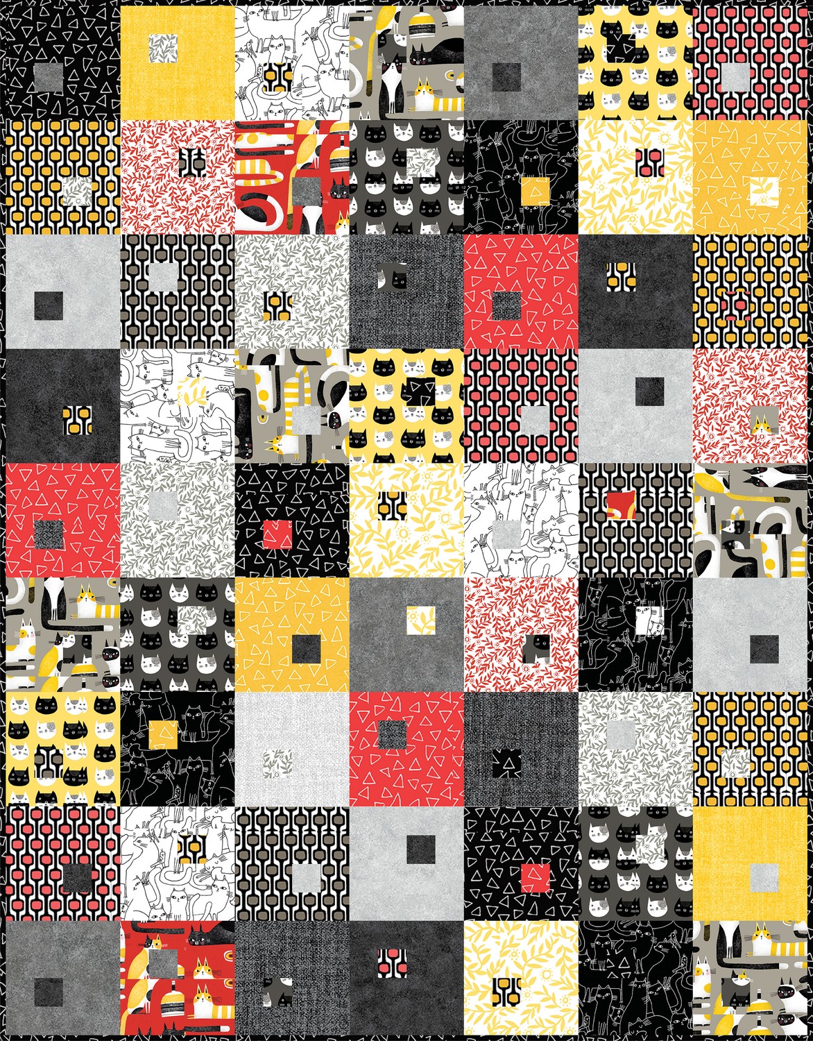 Cosmo Cats Weekend Fun Quilt Kit - Connecting Threads