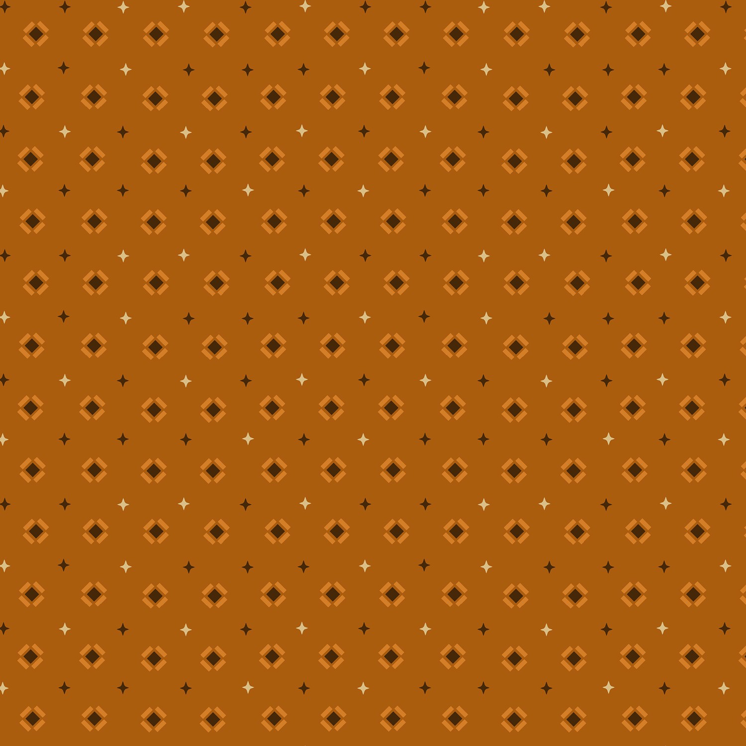 Quiet Grace Tilted Boxes Orange Quilting Cotton Fabric Yardage