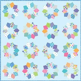 Double Wide Dresden Quilt Pattern Download | ConnectingThreads.com