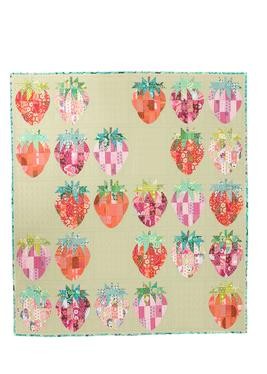 Mod Strawberries Quilt Pattern Download | ConnectingThreads.com