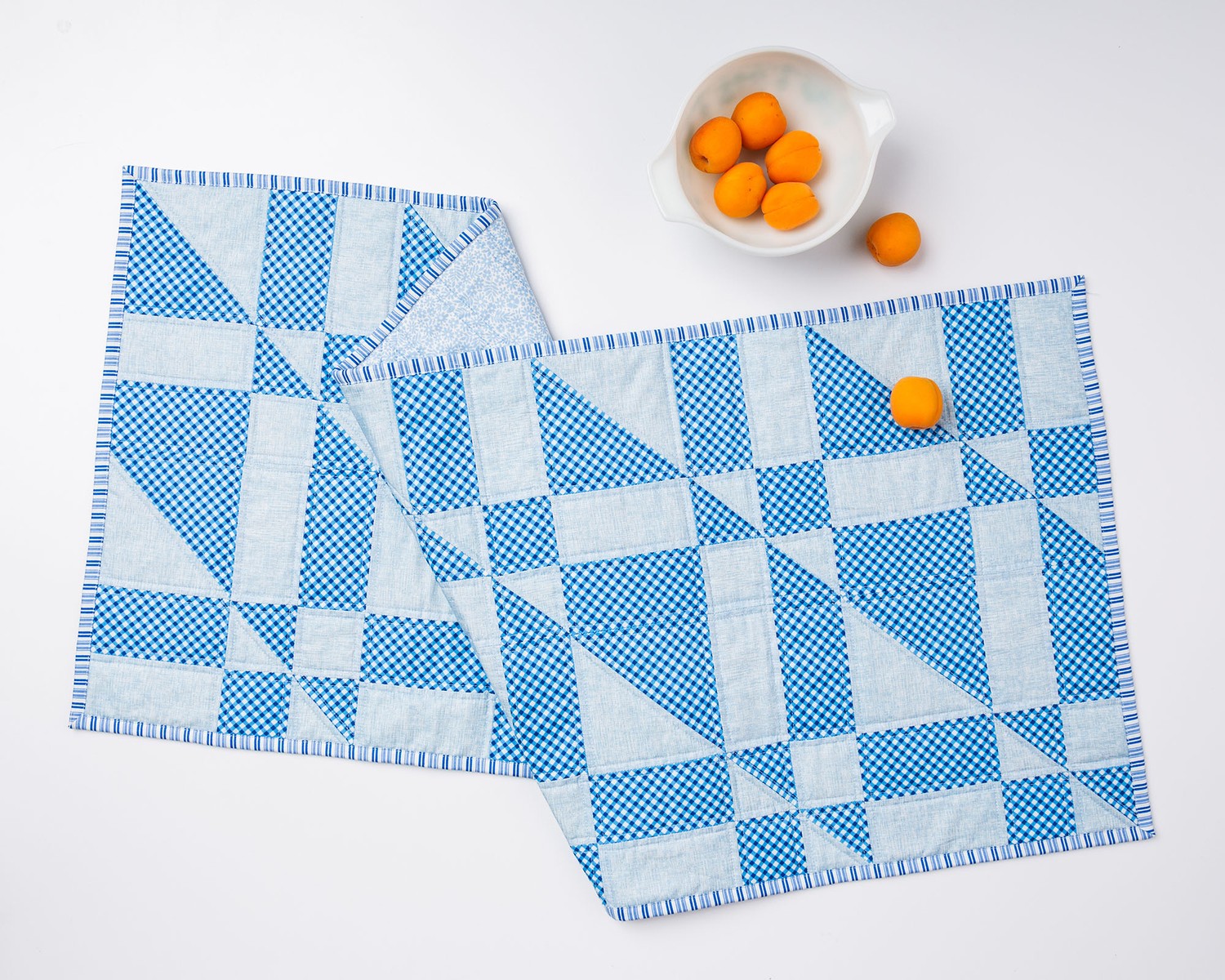 Asymmetric Angles Table Runner Pattern | Connecting Threads