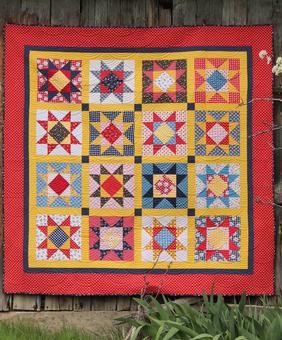 Gingham Girl Stars Quilt Pattern Download | ConnectingThreads.com