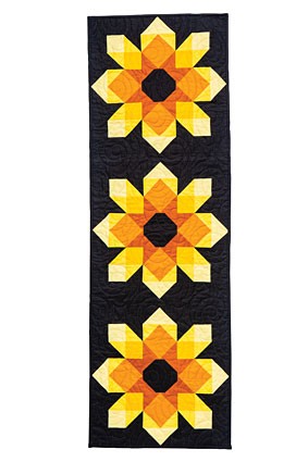 Sunflower Table Runner Pattern Download | ConnectingThreads.com