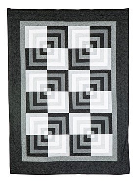 Three-D Log Cabin Quilt Pattern Download | Connecting Threads