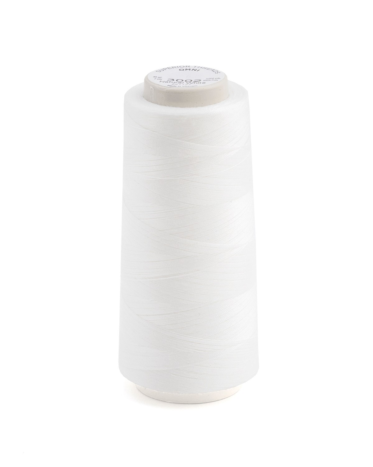 OMNI #3002 Natural White 2,000 yd. Mini Cone | ConnectingThreads.com