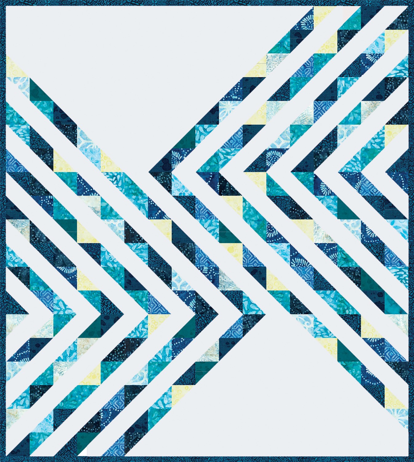 Ocean Depths Batiks - Selkie Quilt Kit | ConnectingThreads.com