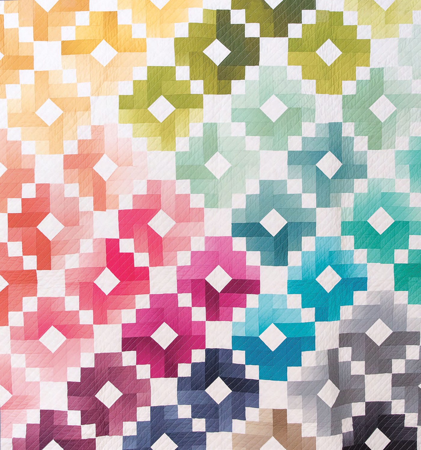Ombre Gems Quilt Pattern Download | Connecting Threads
