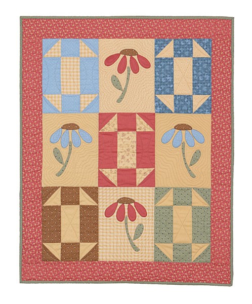 Fall Country Flowers Wall Hanging Kit | ConnectingThreads.com