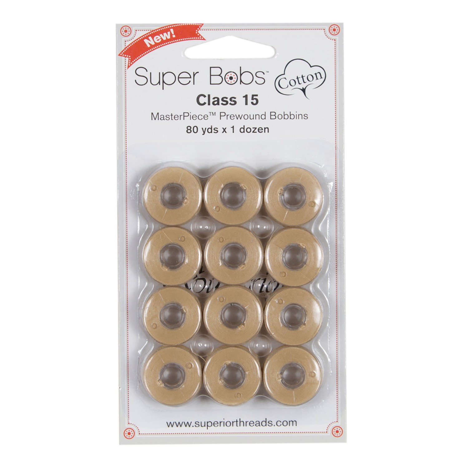 Super Bobs Cotton - Super Bobs Cotton #185 Ancient Scroll Beige (Class 15) | ConnectingThreads.com