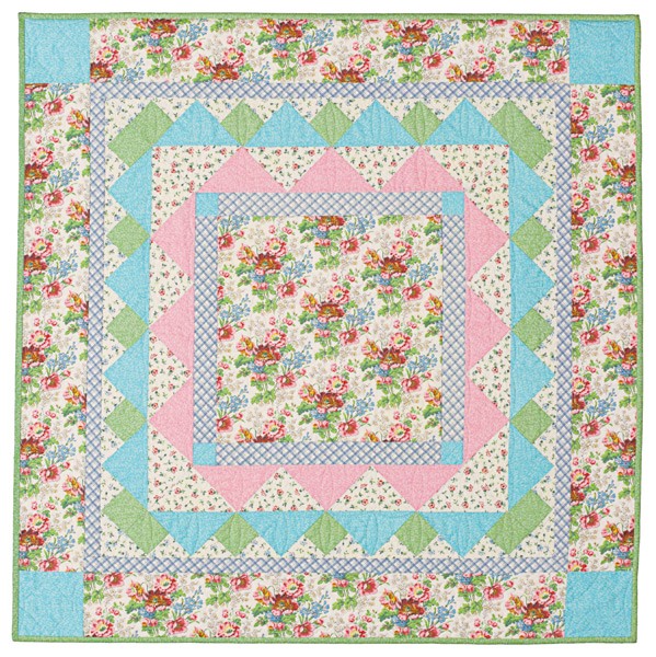 Cottage Blossoms Medallion Quilt Kit | ConnectingThreads.com
