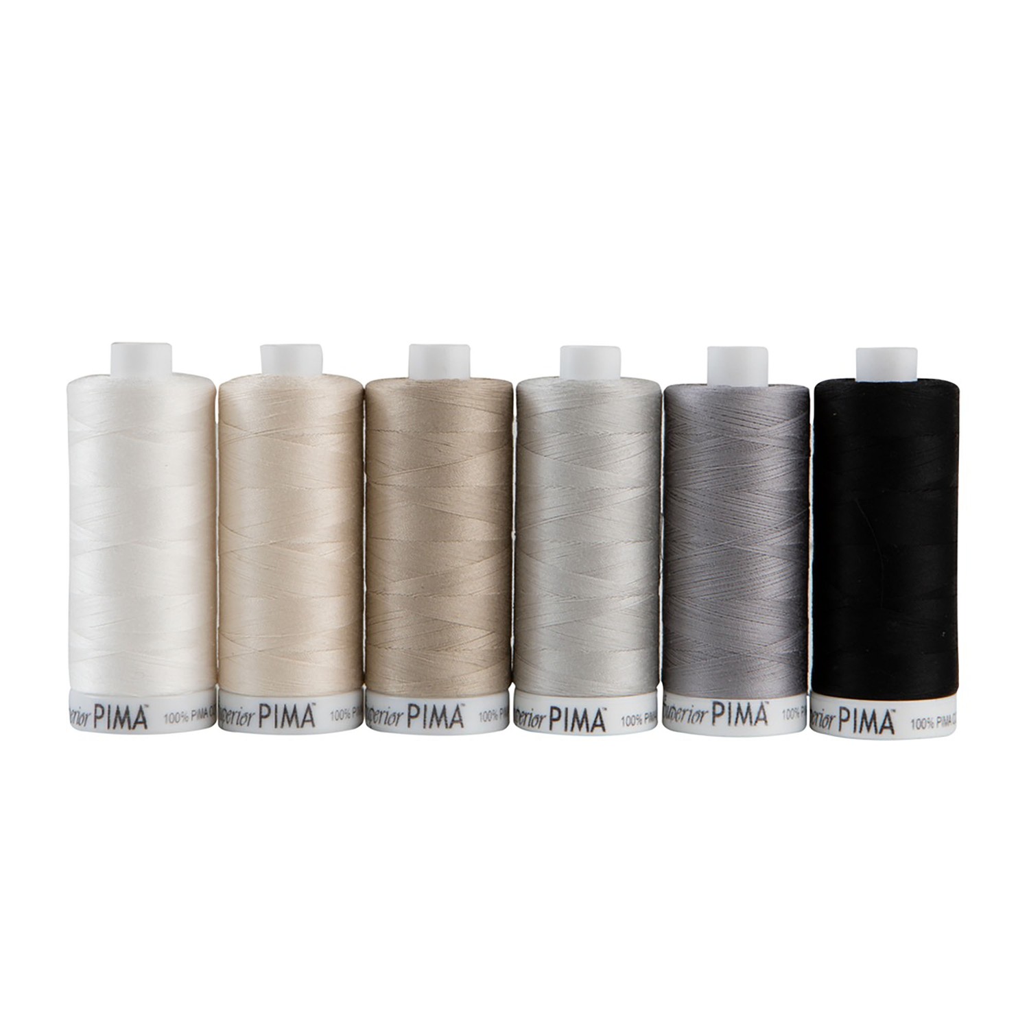 Superior PIMA 6 Spool Set - Neutrals | ConnectingThreads.com