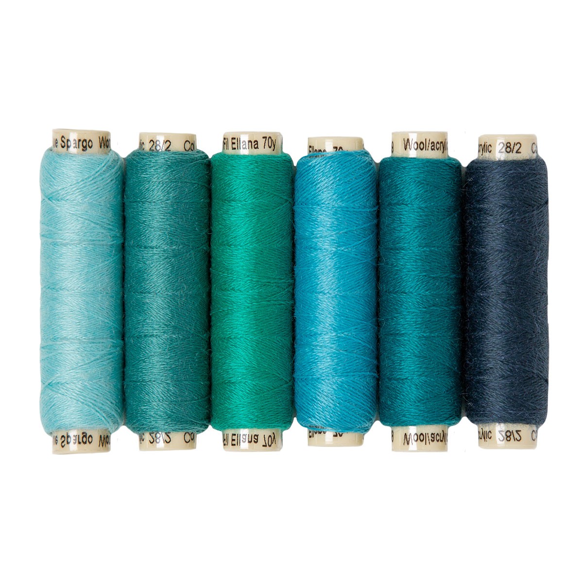 Sue Spargo Ellana Wool Thread Pack Teal Connecting Threads