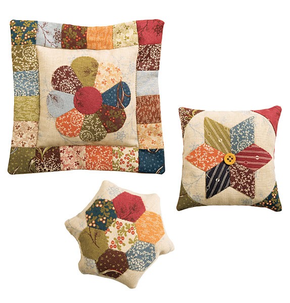 English Paper Pieced Pin Cushion Kit | ConnectingThreads.com