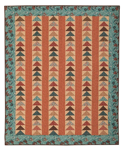 Flying Geese Quilt Ocean Kit | ConnectingThreads.com